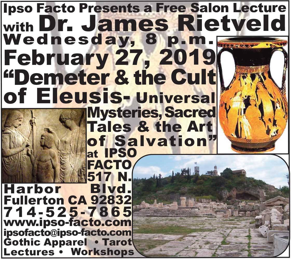 Demeter and the Cult of Eleusis; Salon Lecture by Dr. James Rietveld ...